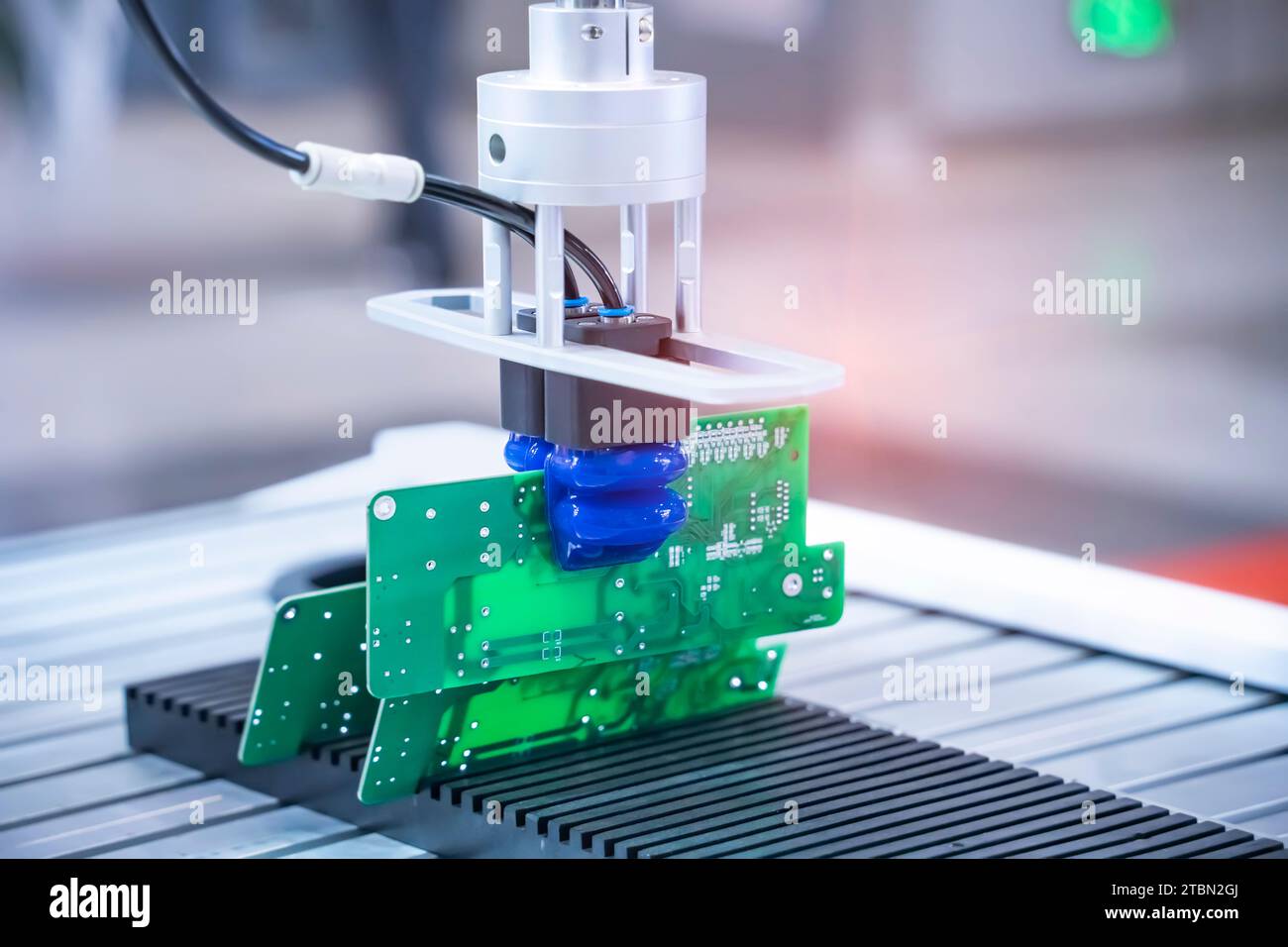 automtic robotic arm system in intellegence pcb factory Stock Photo - Alamy