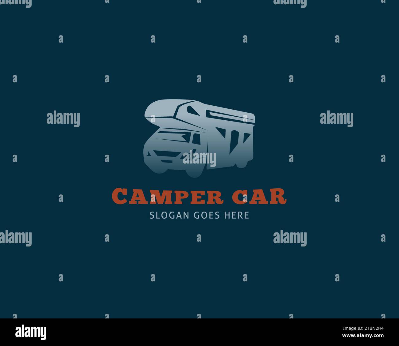 Adventure RV Camper Car Logo Design Template Stock Vector Image & Art ...