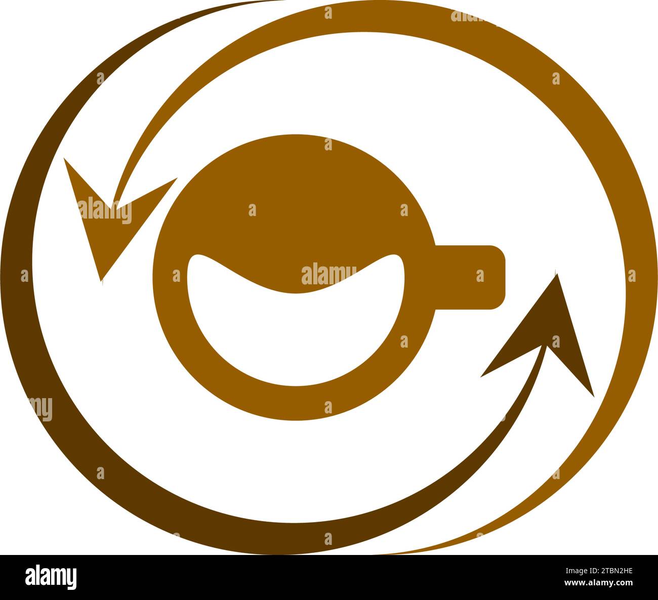 Vector of coffee bean and arrow logo combination Stock Vector Image ...