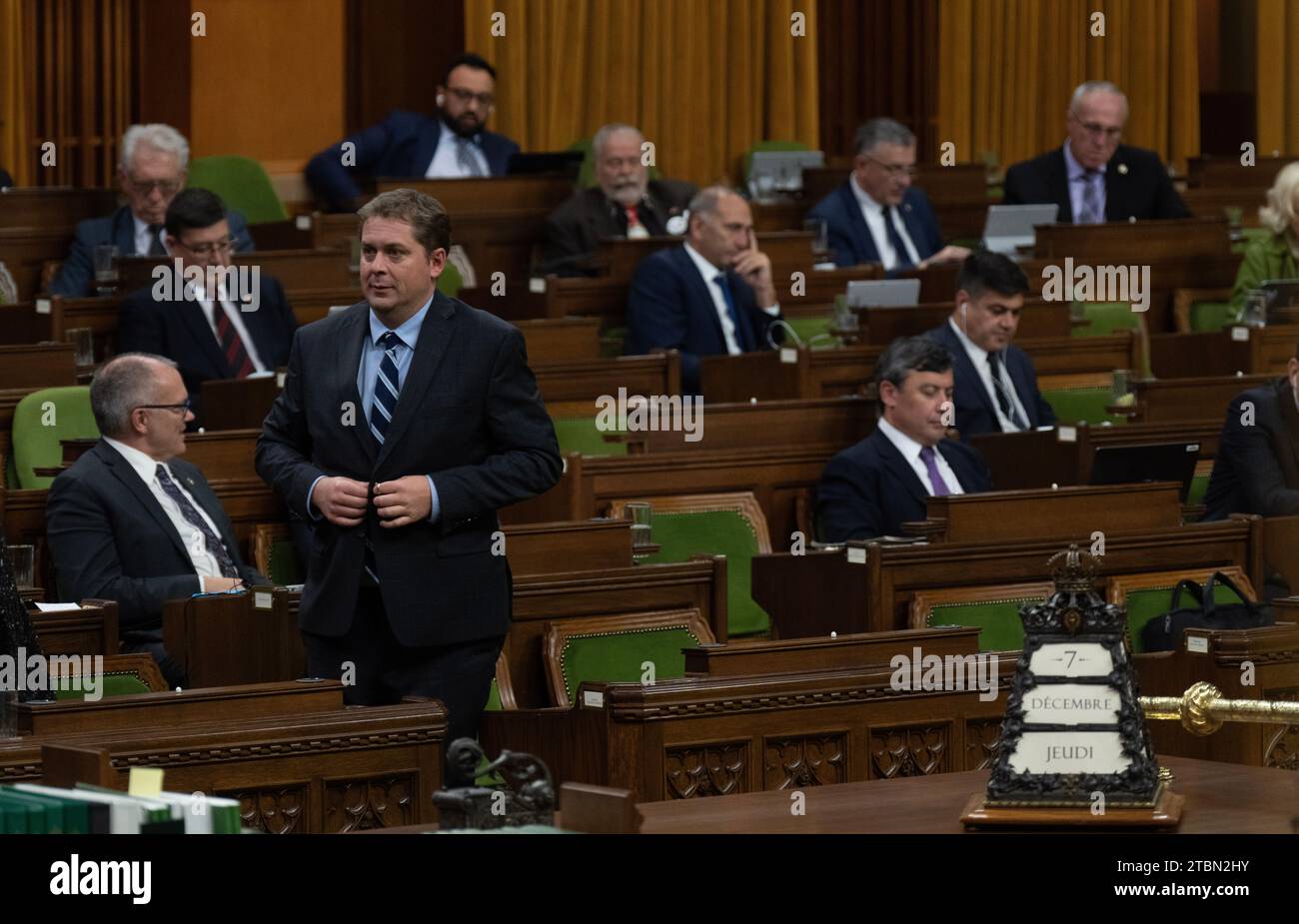 Ottawa, Canada. 08th Dec, 2023. The calendar indicates the day the ...