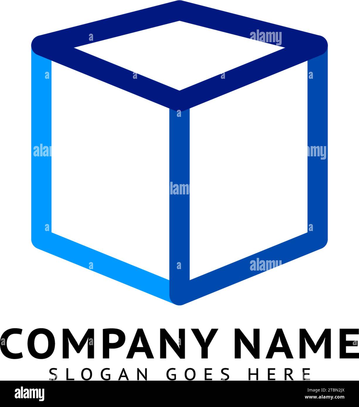 Cube Icon Vector Illustration Logo Design Element Stock Vector Image ...