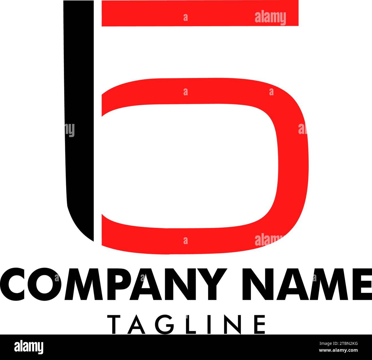 Initial letter and number logo, B and 5, B5, 5B Stock Vector Image ...