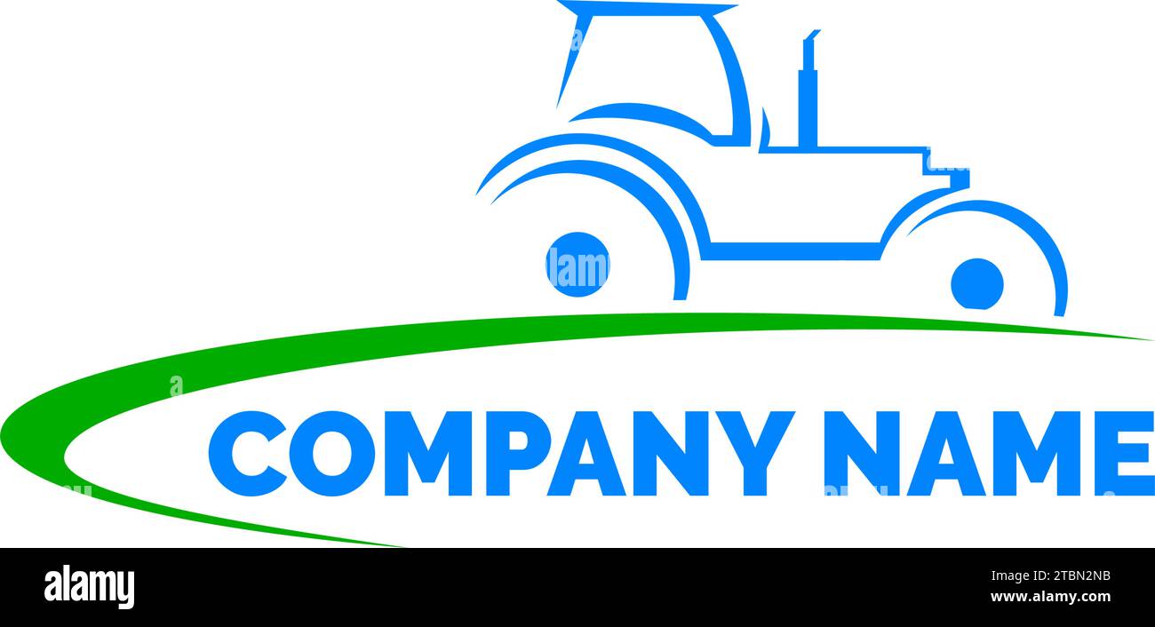 Tractor logo design hi-res stock photography and images - Alamy