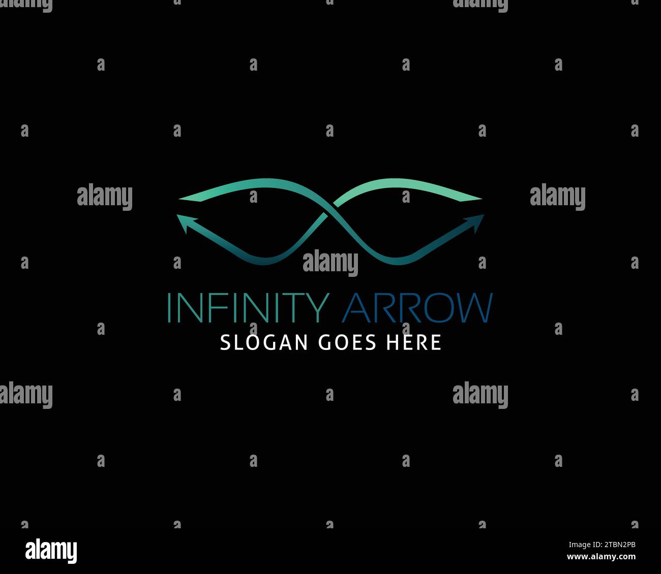 Infinity arrow Stock Vector Images - Alamy