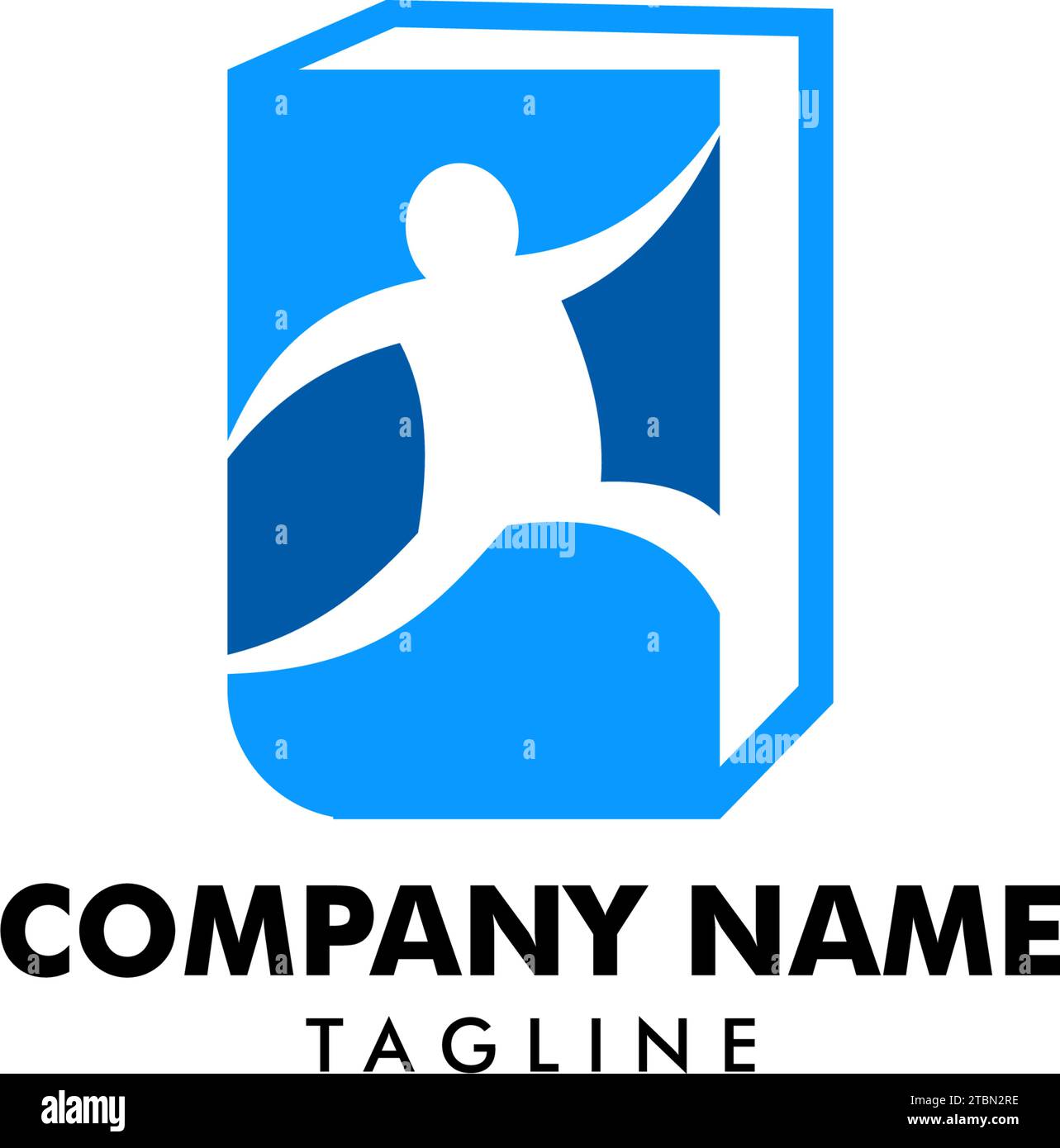 Man running silhouette emblem Cut Out Stock Images & Pictures - Alamy