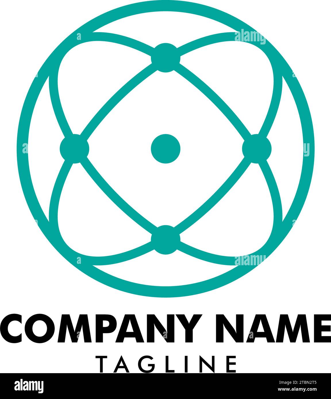 Abstract Network Connection Icon Logo Design Vector Illustration Stock ...