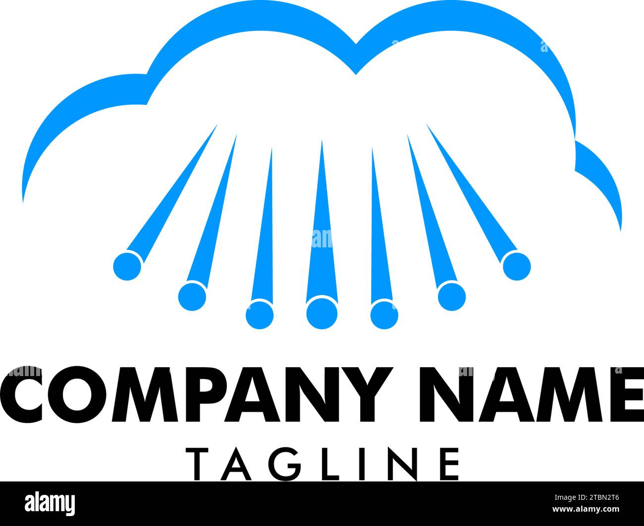 Cloud Hail Logo Vector Icon Stock Vector Image & Art - Alamy