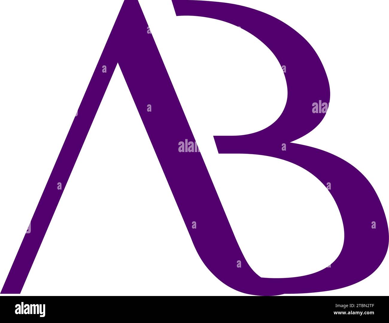 Letter AB logo design template elements Stock Vector Image & Art - Alamy