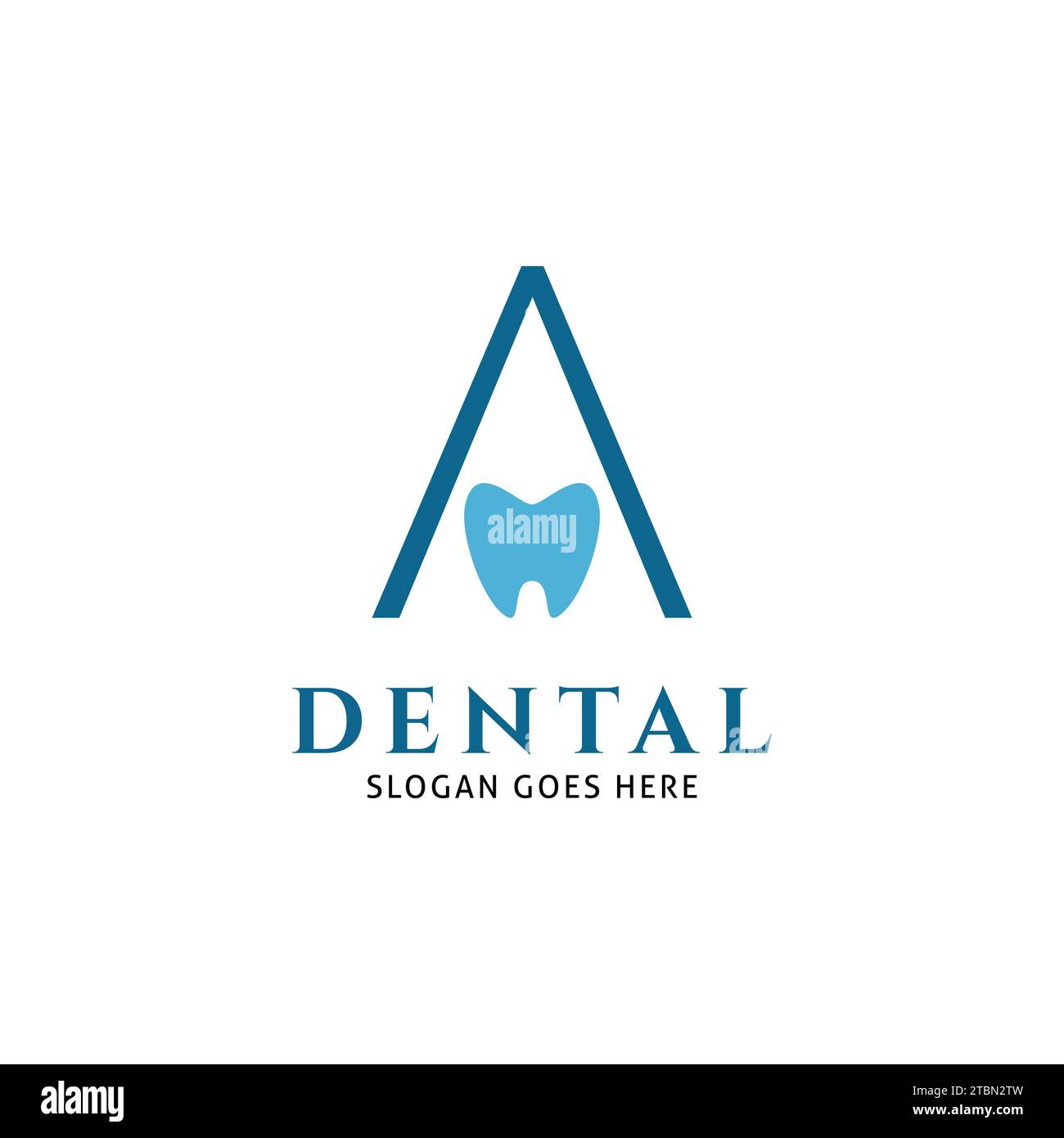 Initial Letter A Dental Logo Design Template Stock Vector Image & Art ...
