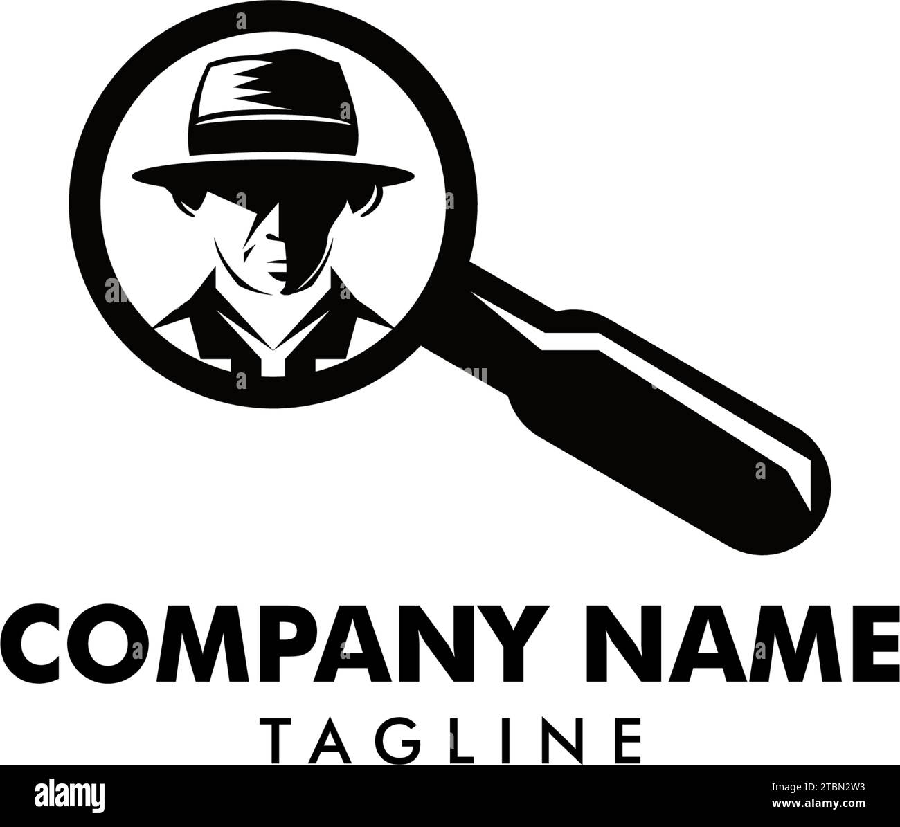 Detective logo template vector illustration, Spy logo Stock Vector ...