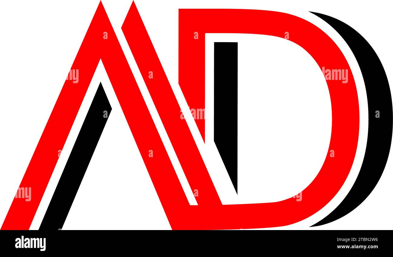 Letter AD logo design template elements Stock Vector Image & Art - Alamy