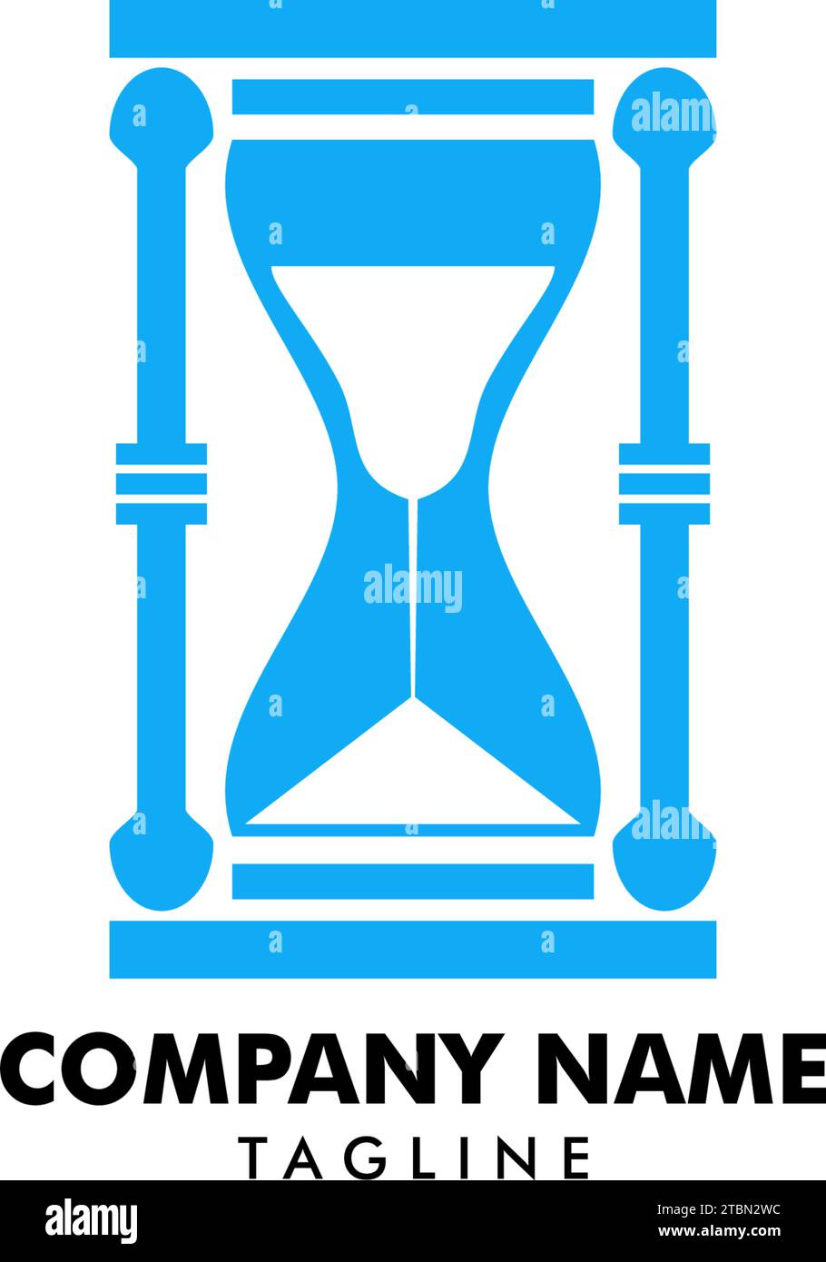 Sand timer illustration Stock Vector Images - Alamy