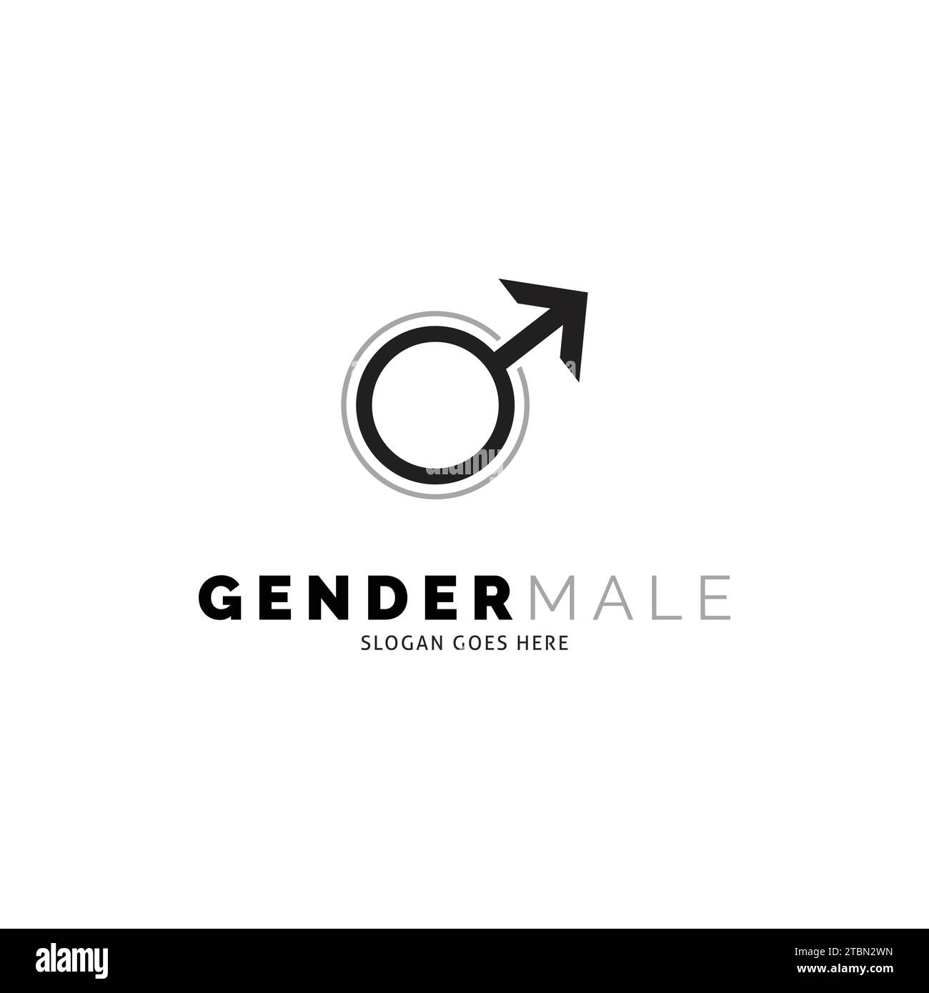 Gender Male Icon Vector Logo Template Illustration Design Stock Vector ...