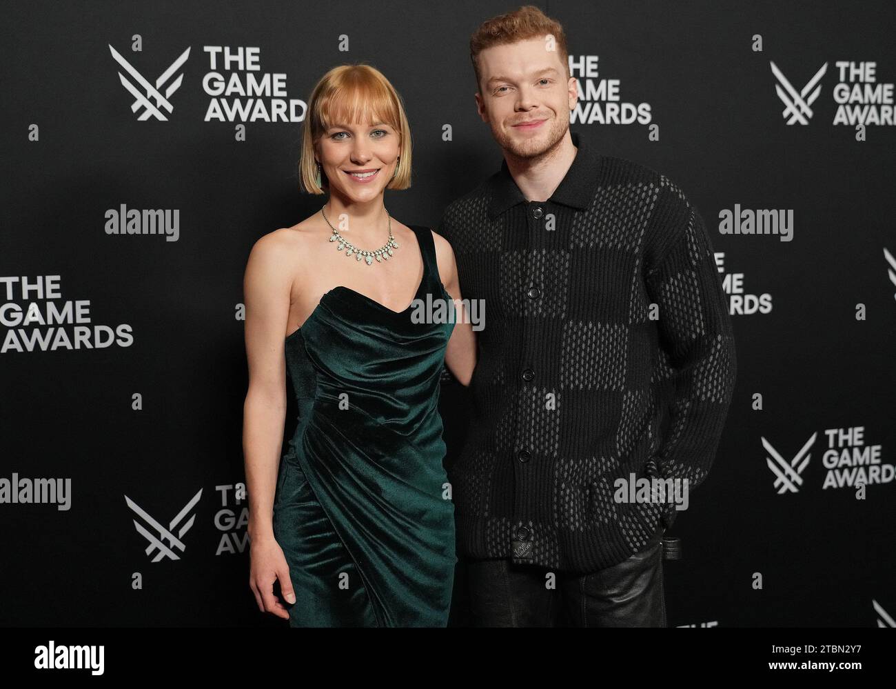 Los Angeles, USA. 07th Dec, 2022. (L-R) Tina Ivlev and Cameron Monaghan at The Game Awards 2023 ...