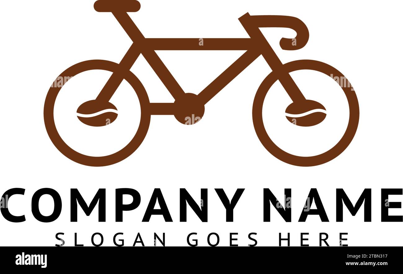 Coffee bicycle logo vector illustration Stock Vector Image & Art - Alamy