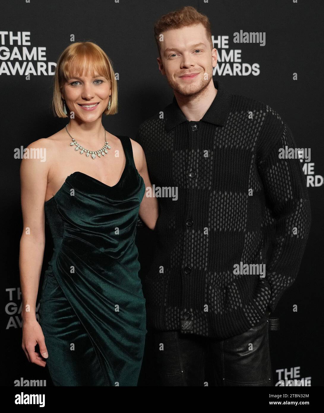 Los Angeles, USA. 07th Dec, 2022. (L-R) Tina Ivlev and Cameron Monaghan at The Game Awards 2023 ...