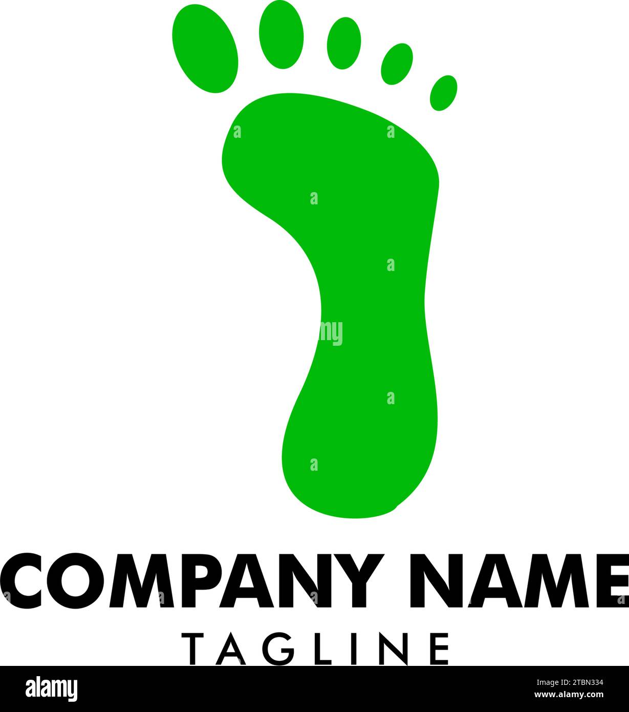 Footprint Logo Template Vector Icon Stock Vector Image & Art - Alamy