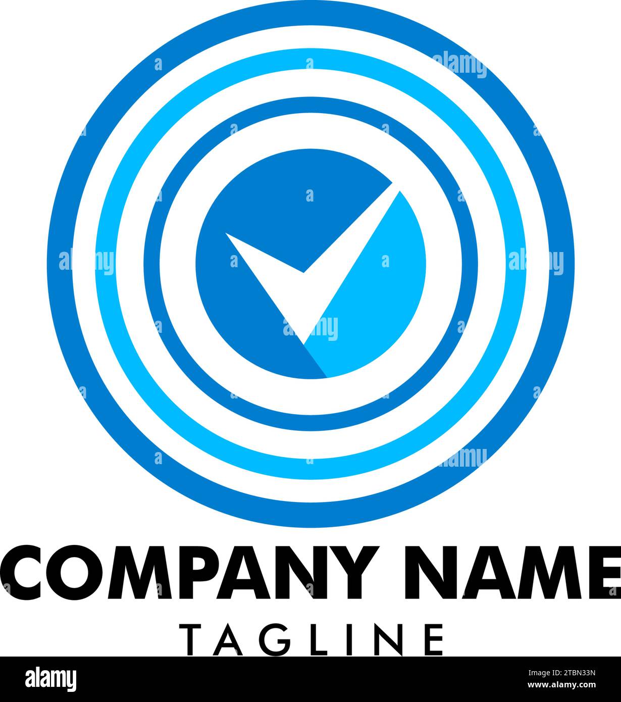 Check mark target logo icon vector Stock Vector Image & Art - Alamy