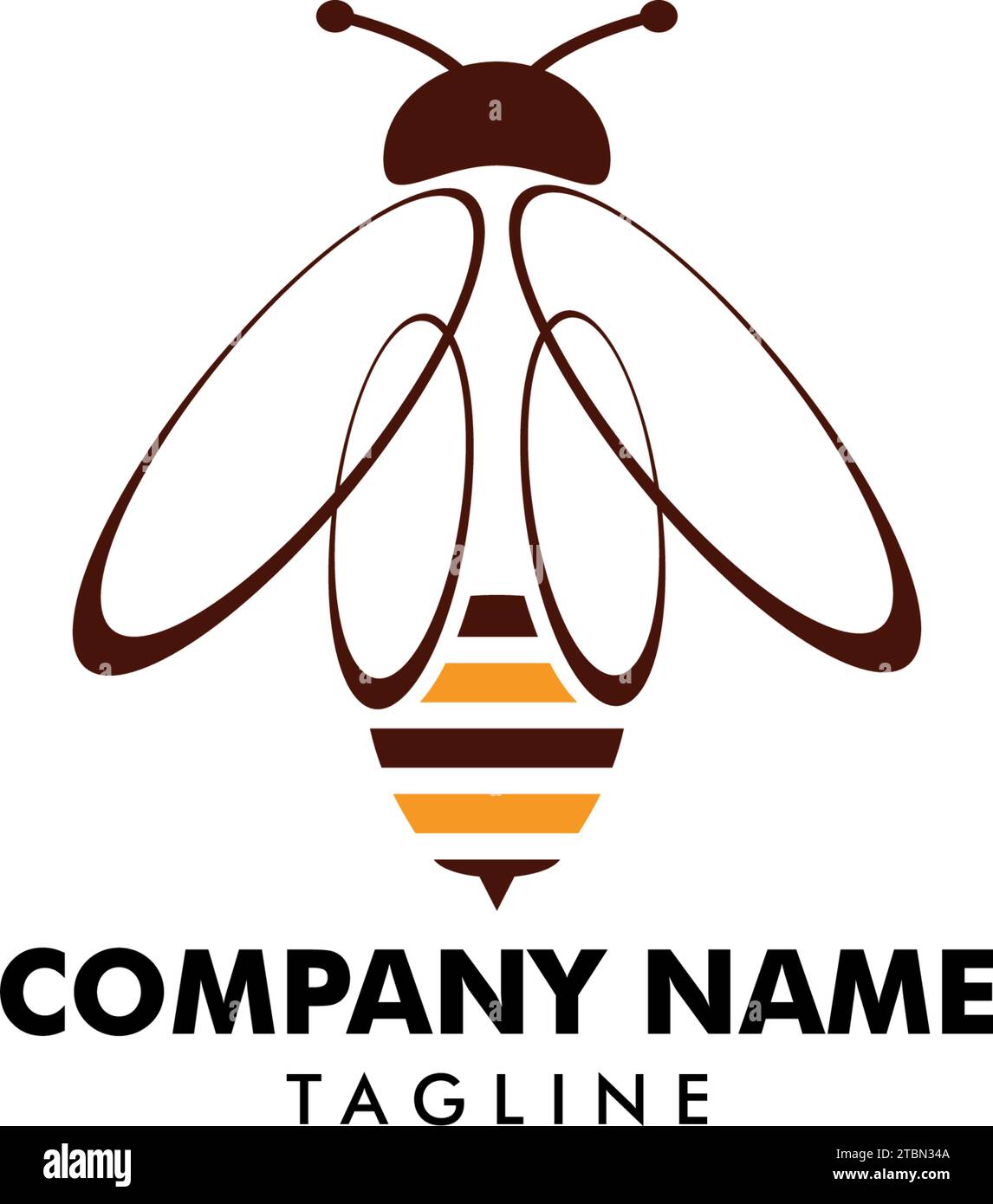 Bee Logo Design Vector Template Stock Vector Image & Art - Alamy