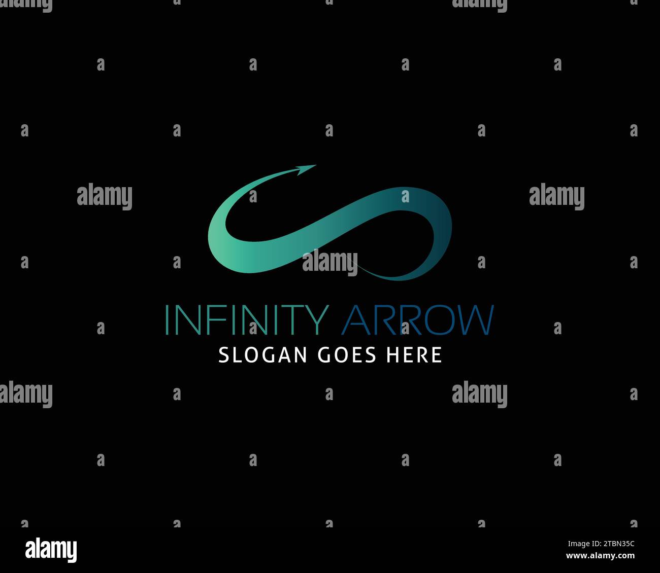 Infinity arrow Stock Vector Images - Alamy