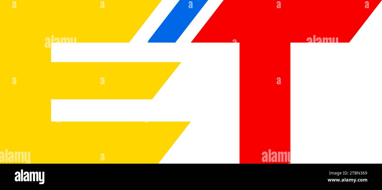 Initial Letter ET Logo Template Design Stock Vector Image & Art - Alamy
