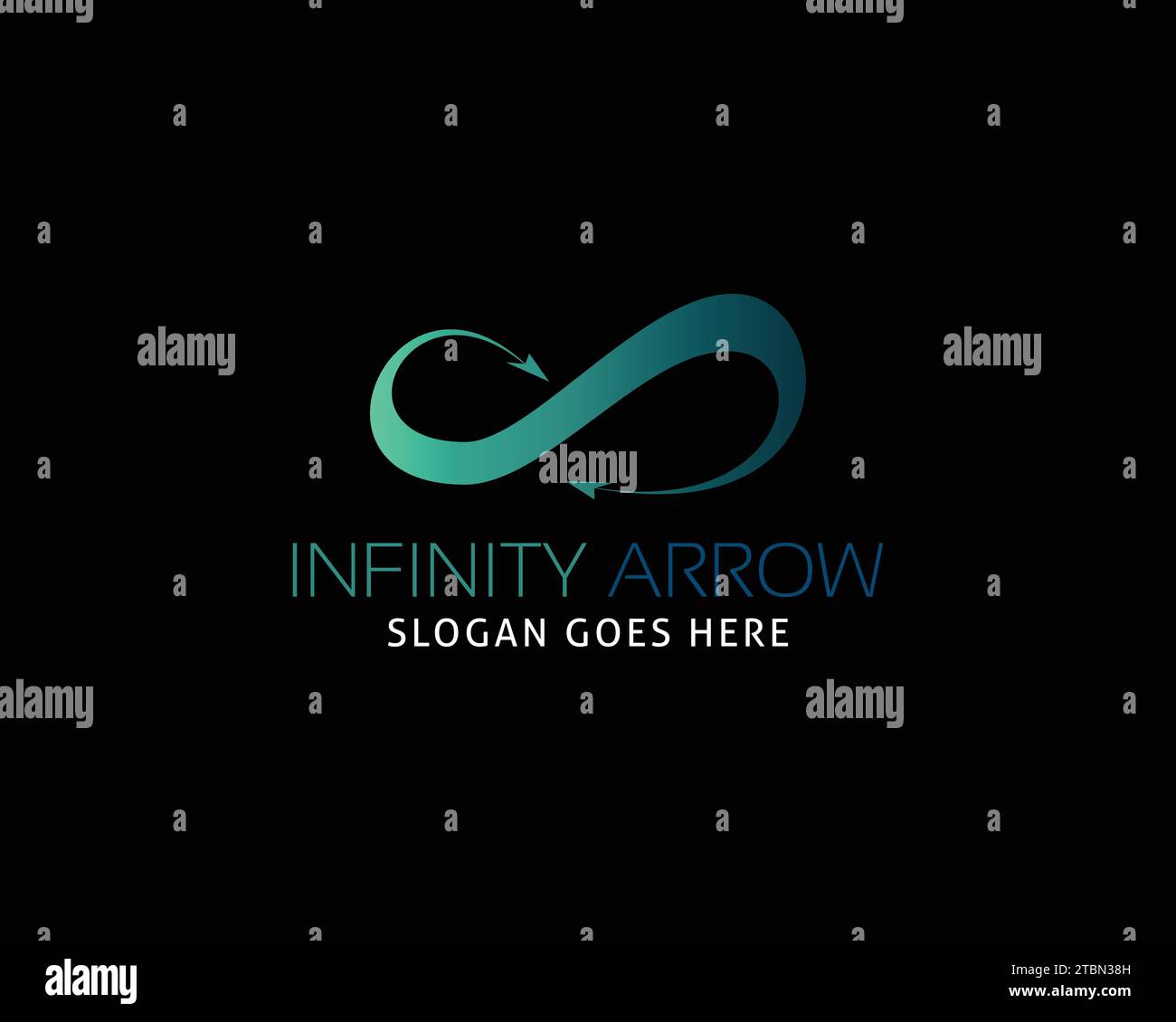 Arrow infinity business vector logo design Stock Vector Image & Art - Alamy