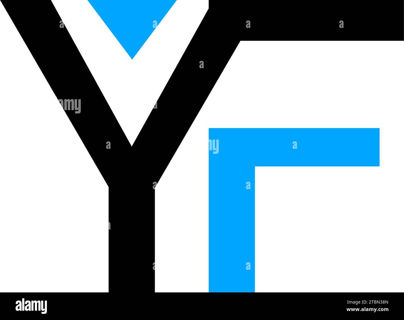 Initial letter YF logo template design Stock Vector Image & Art - Alamy