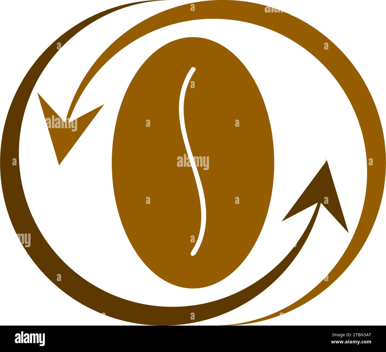Vector of coffee bean and arrow logo combination Stock Vector Image ...