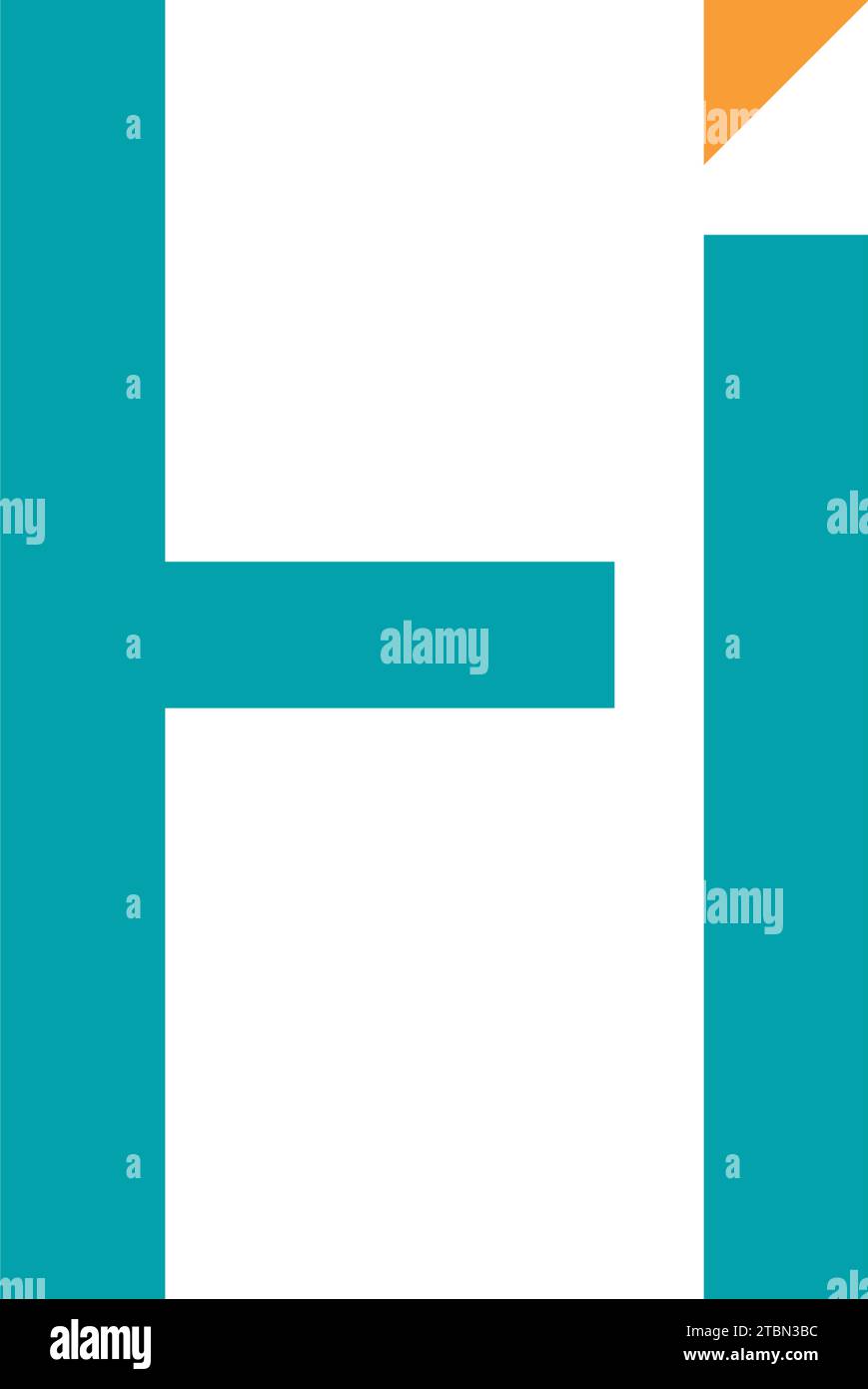 Initial Letter HI Logo Template Design Stock Vector Image & Art - Alamy