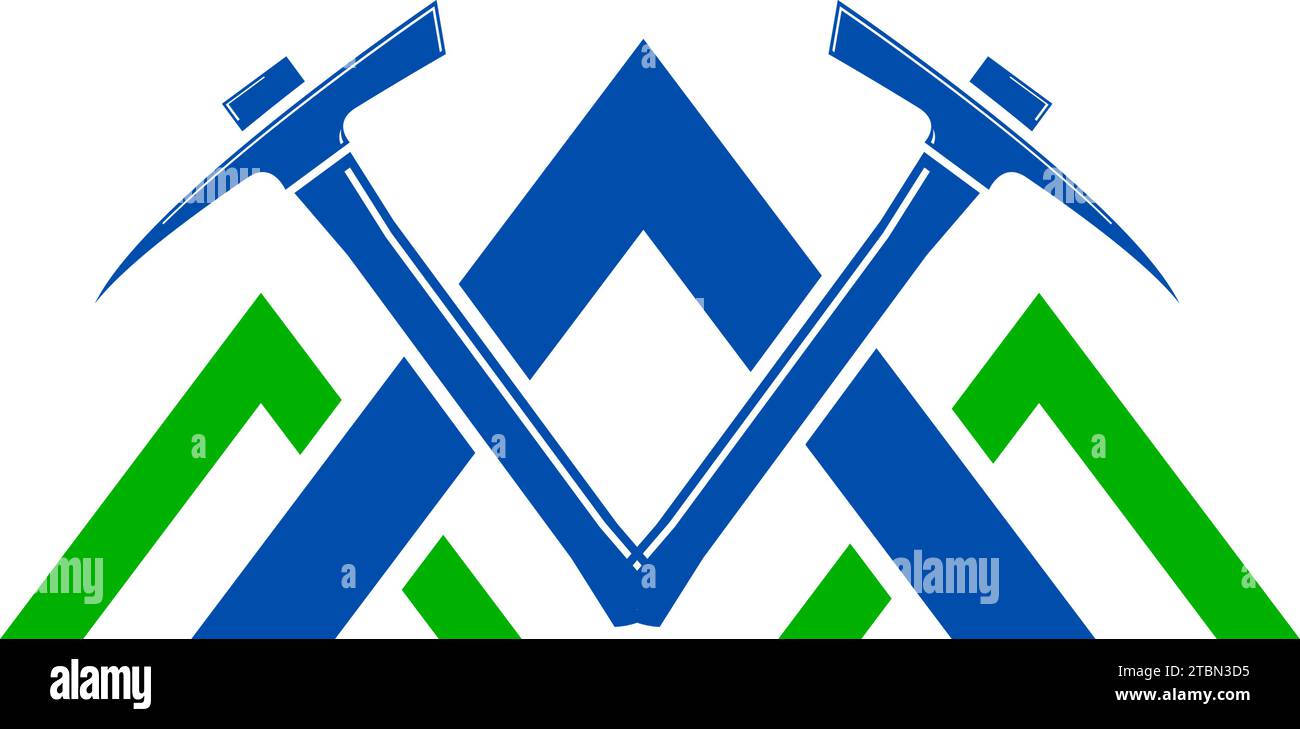 Mining Logo Design Template, Vector Illustration Stock Vector Image ...