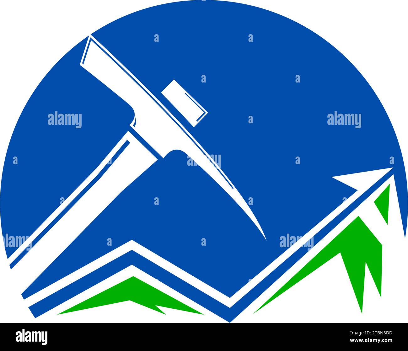 Mining Logo Design Template, Vector Illustration Stock Vector Image ...