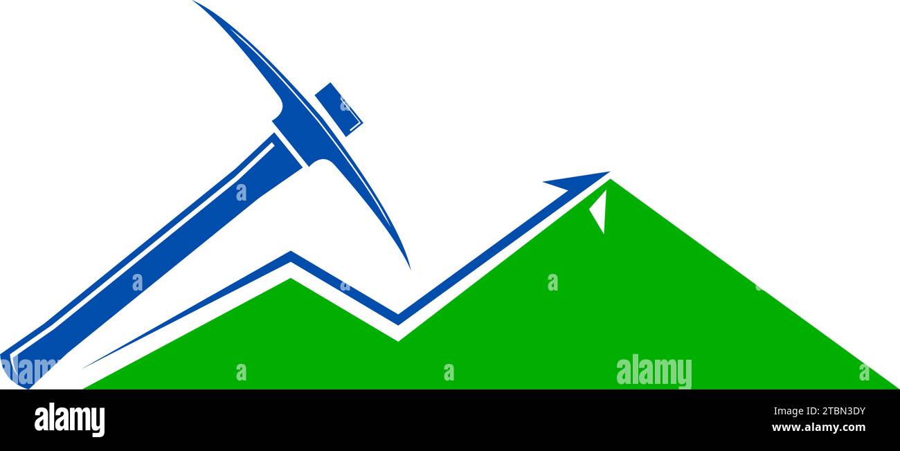 Mining Logo Design Template, Vector Illustration Stock Vector Image ...