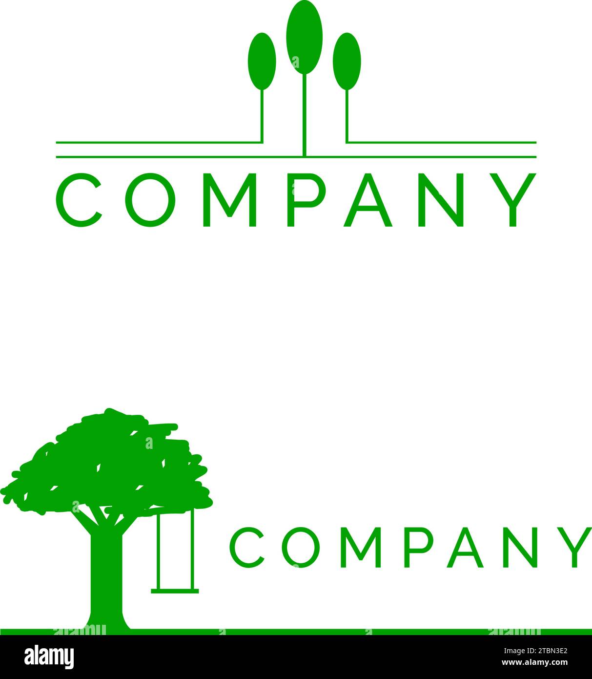 Set of Green Park logo, Eco park vector logo Stock Vector Image & Art ...