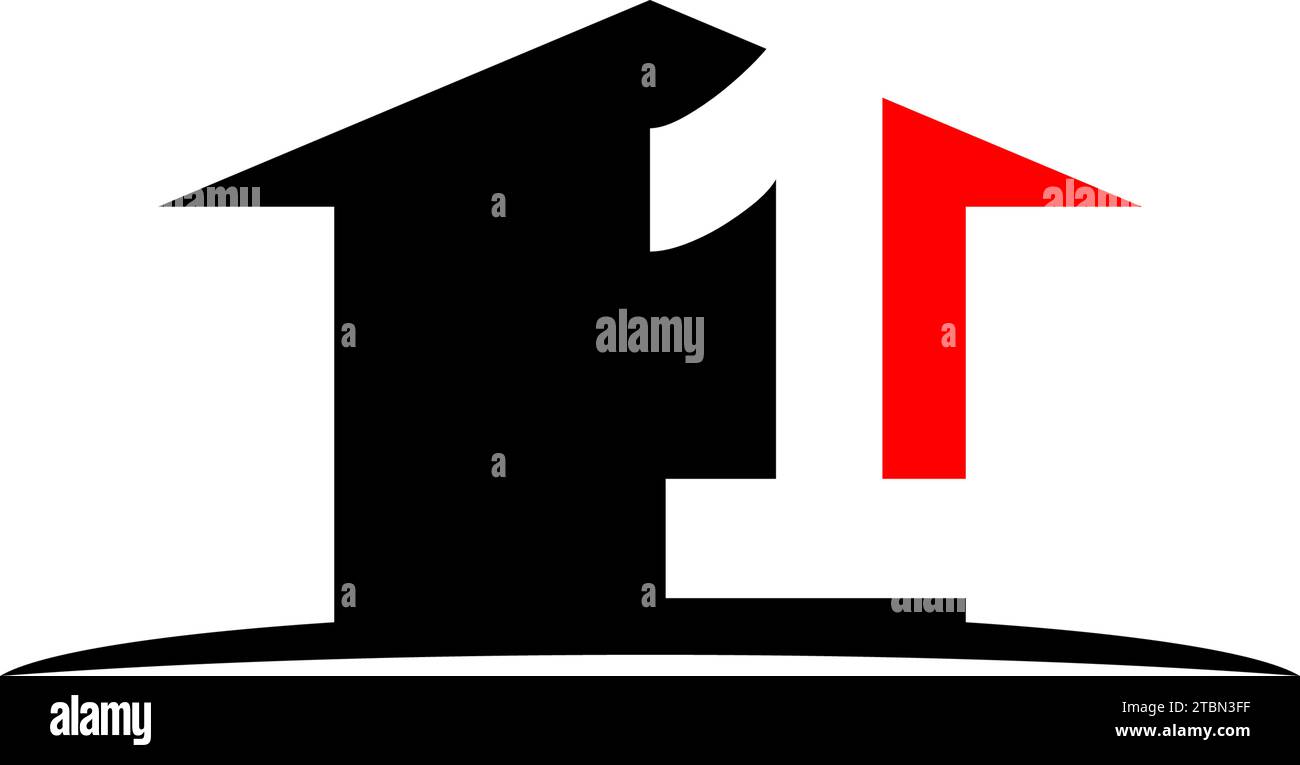 Number one 1 real estate sign logo icon design template Stock Vector ...