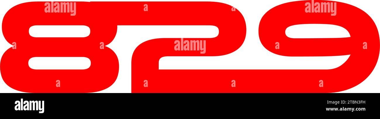 Letter 829 logo icon design template elements Stock Vector Image & Art ...