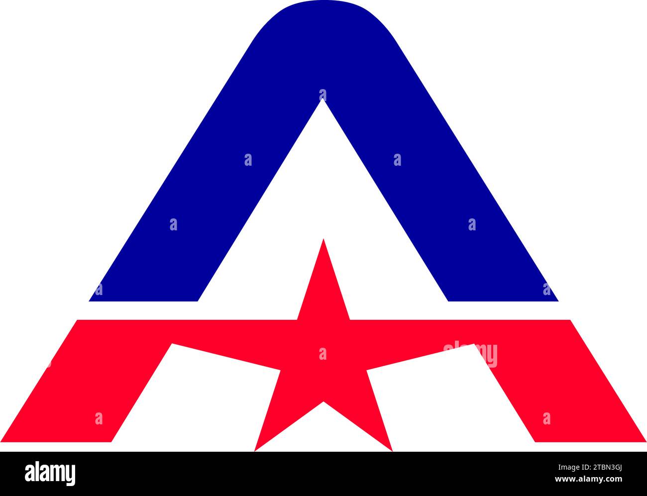 Letter A Star Logo Icon Design Template Elements Vector Stock Vector ...