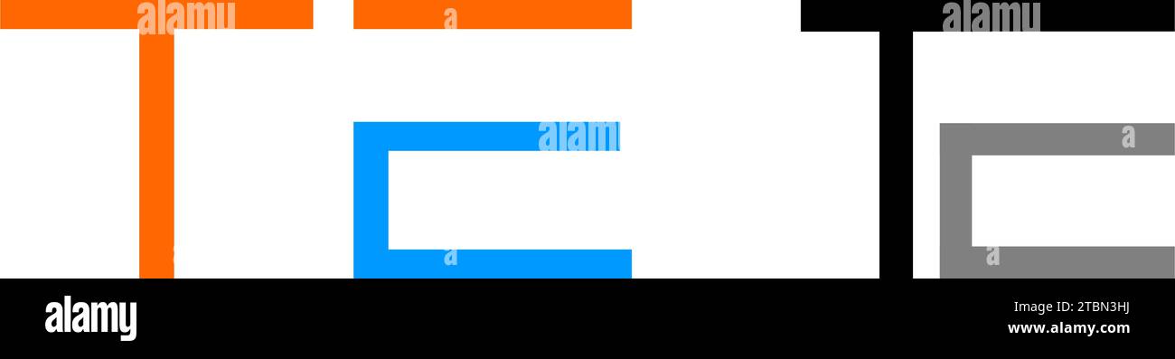 Set of Initial Letter TE Design Logo Vector Stock Vector Image & Art ...