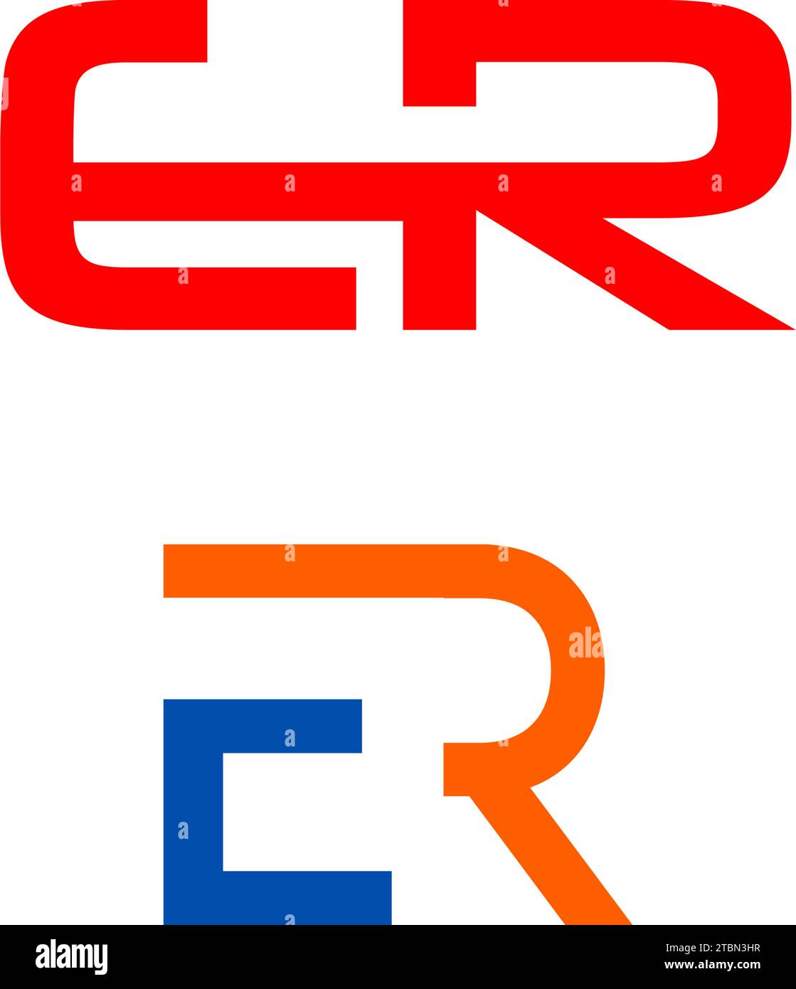 Set Of Initial Letter ER Logo Template Design Vector Stock Vector Image ...