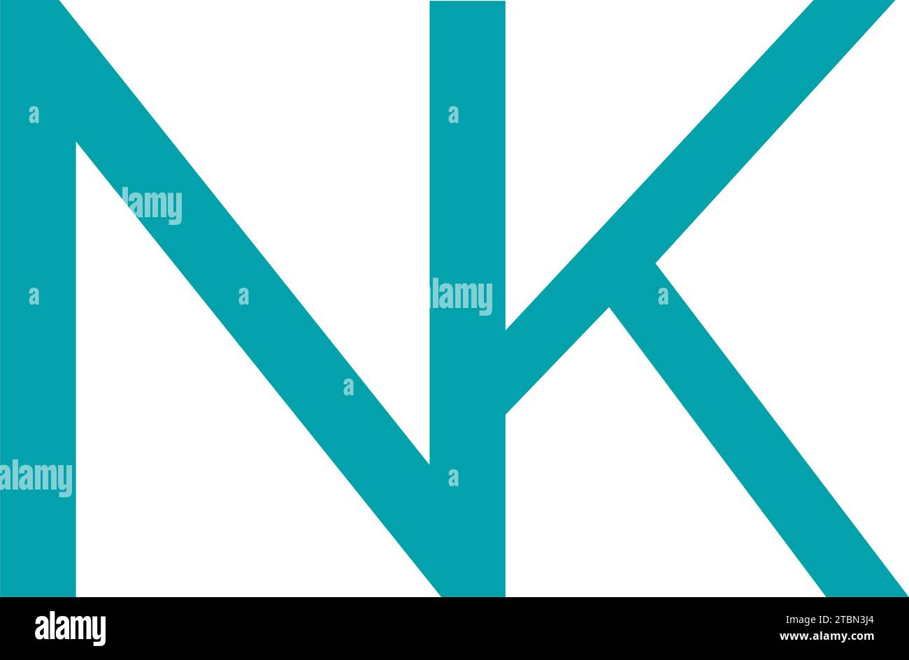 Initial Letter NK Logo Template Design Stock Vector Image & Art - Alamy