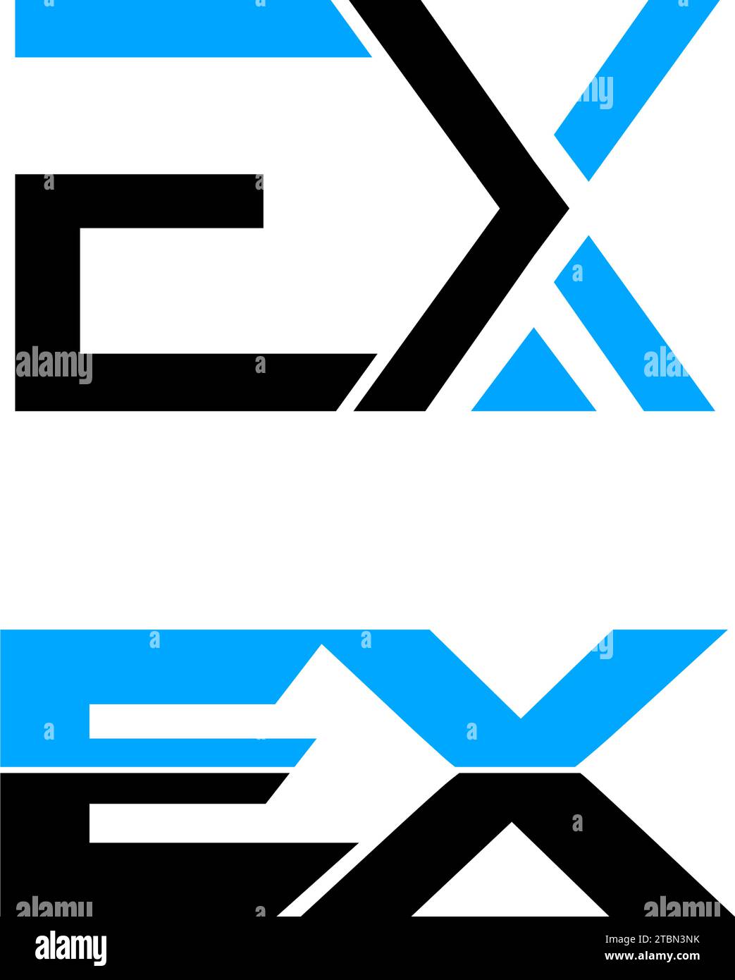 Set of Initial letter EX logo template design Stock Vector Image & Art ...