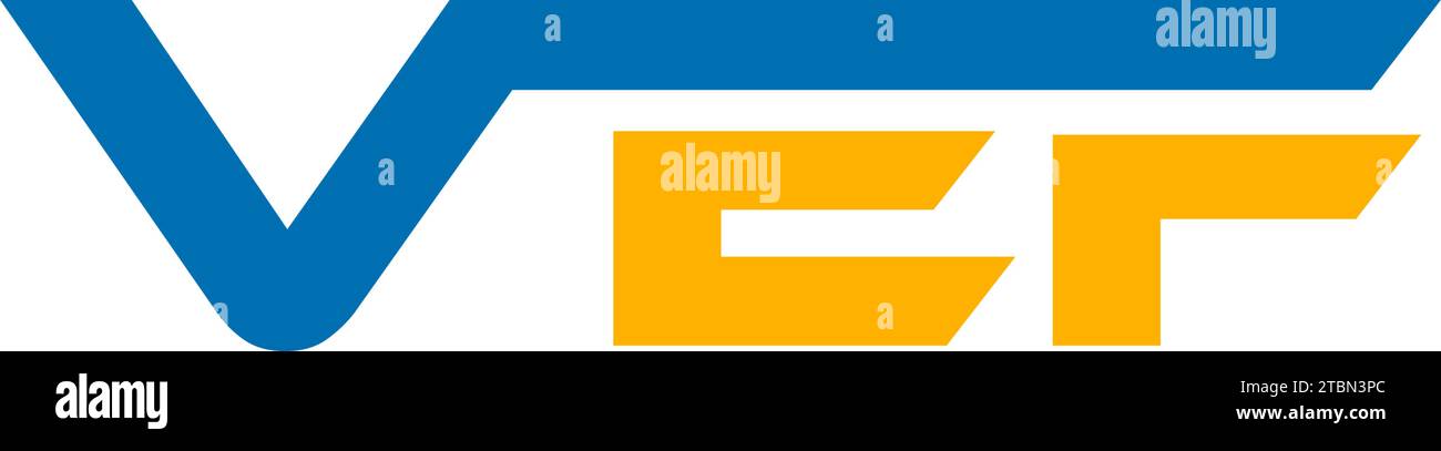 Initial Letter VEF Logo Template Design Stock Vector Image & Art - Alamy