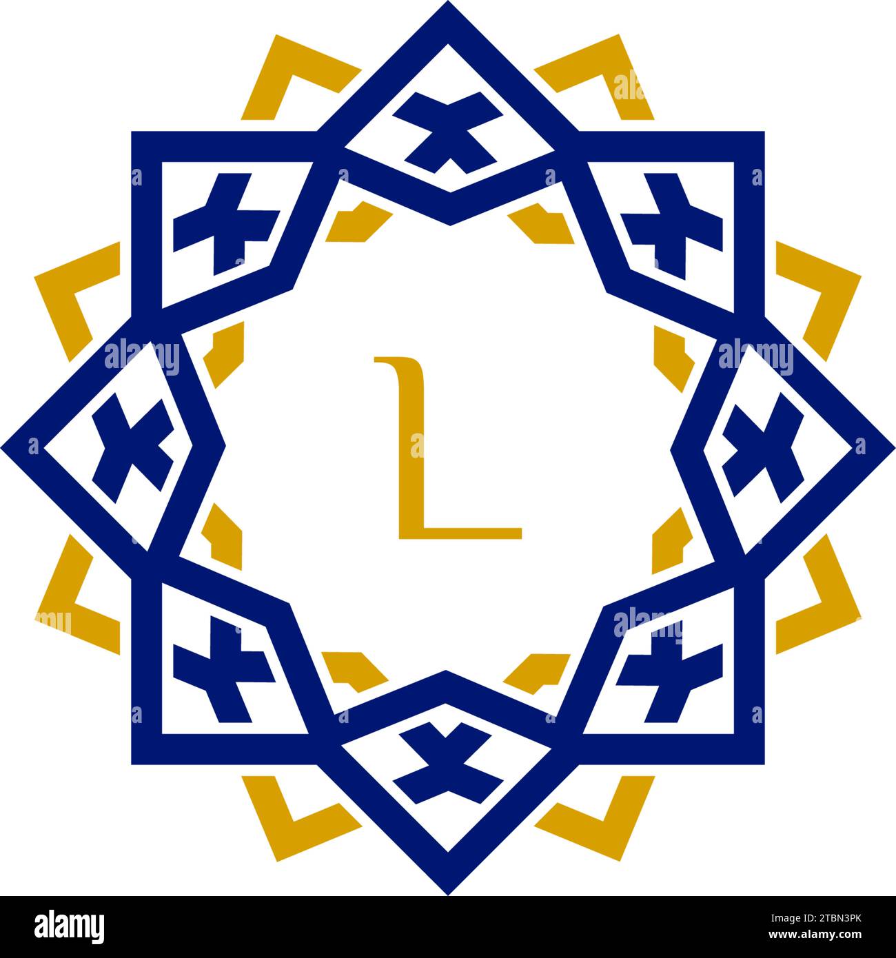 L initial letter logo with luxury ornament Stock Vector Image & Art - Alamy