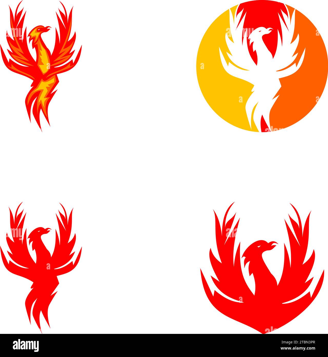 Set of Phoenix logo design template Stock Vector Image & Art - Alamy