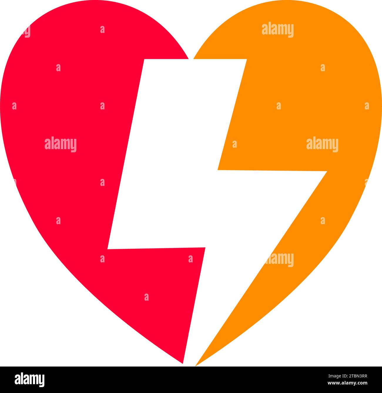 Love lightning bolt logo hi-res stock photography and images - Alamy