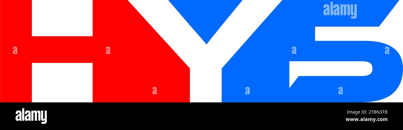 Initial Letter HY5 Logo Template Design Vector Stock Vector Image & Art ...