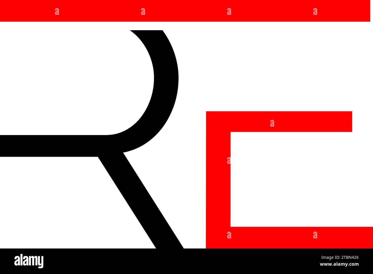 Initial Letter RE Design Logo Stock Vector Image & Art - Alamy