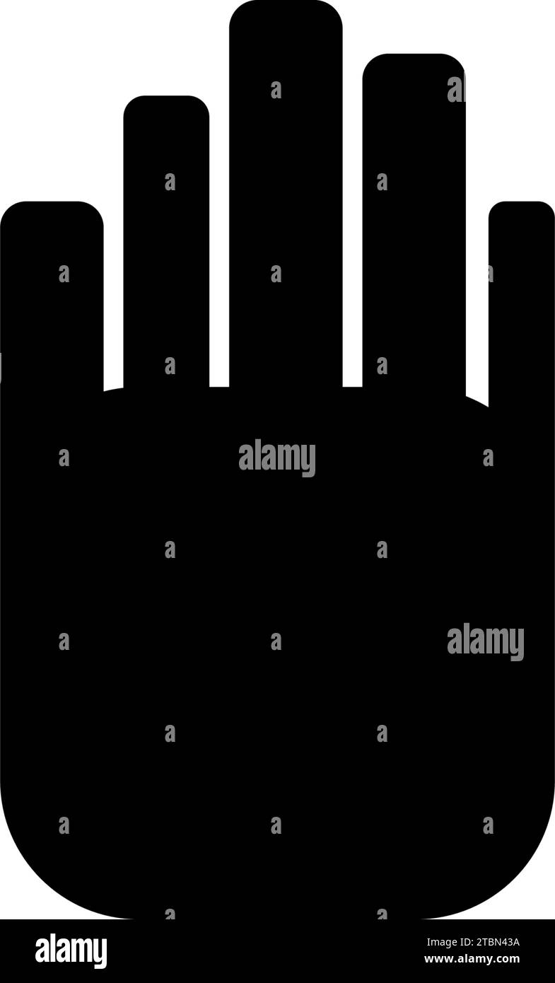 Stop Hand Logo Vector Stock Vector Image & Art - Alamy