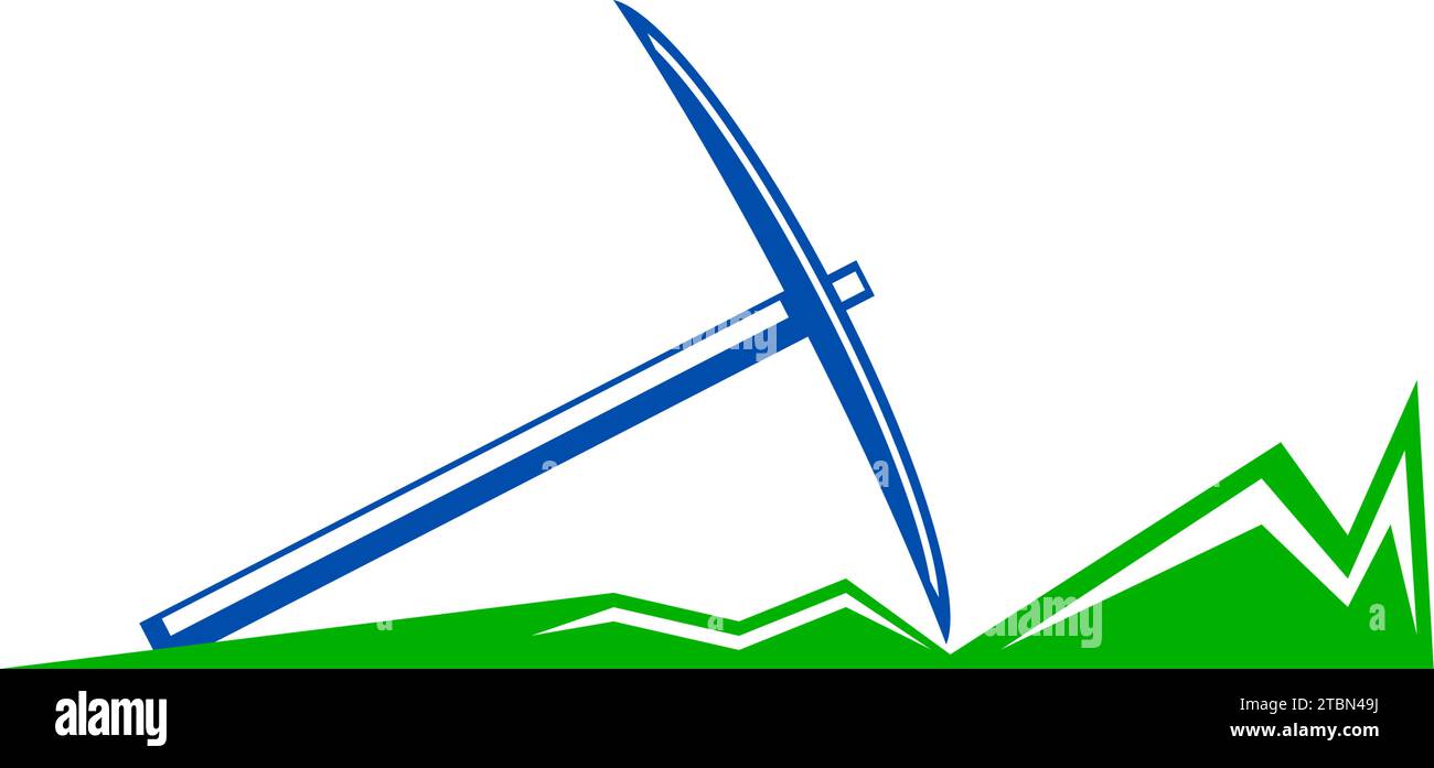 Mining Logo Design Template, Vector Illustration Stock Vector Image ...