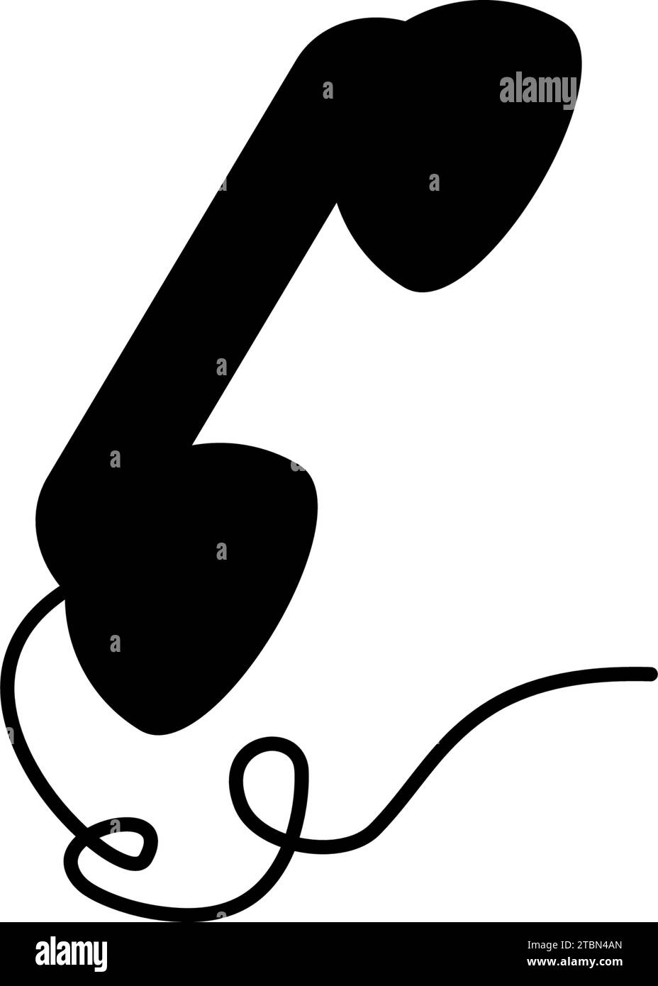 Phone vector icon editable Black and White Stock Photos & Images - Alamy