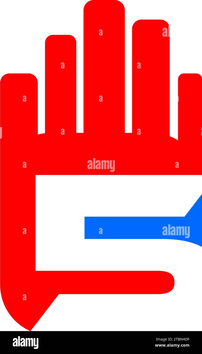 High Five Hand Logo Template Design Vector Stock Vector Image & Art - Alamy